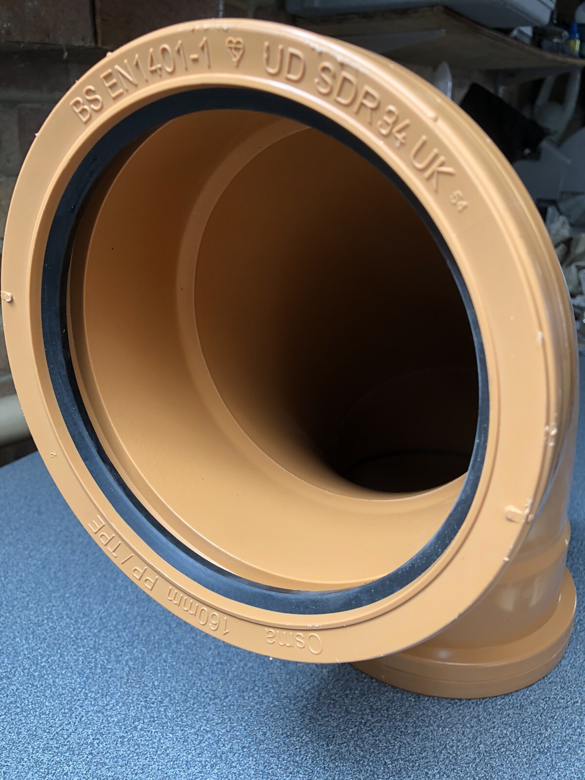 OSMA 160mm 90deg Double Socket Bend, 6D561, underground drainage. | eBay UK