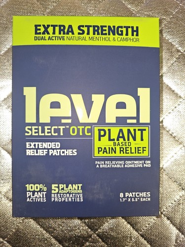 4 Level Select OTC Extra Strength Plant Based Pain Relief Patches 8 Ct ...