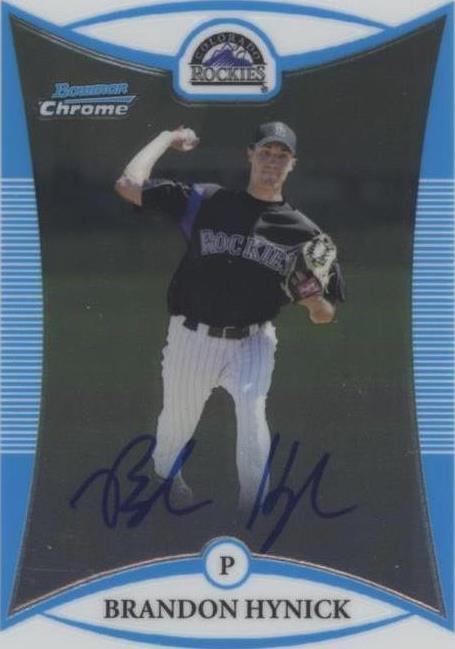 2008 Bowman Chrome - Prospects Prospect Autographs Brandon Hynick # ...