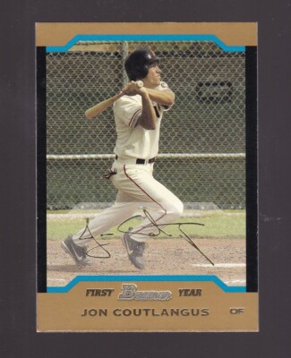 2004 Bowman Gold Jon Coutlangus Rookie #248 San Francisco Giants | eBay