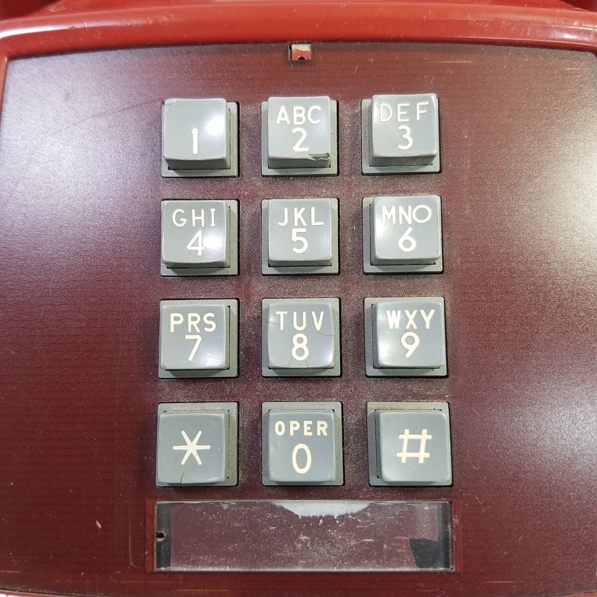 Vintage Western Electric Red Desk Phone Push Button 2500DM Bell System ...