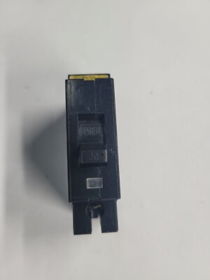 SQUARE D C BREAKER, EHB4120, 20 A, 277/480 V, 1 POLE, 14 kA@277 V. USED ...