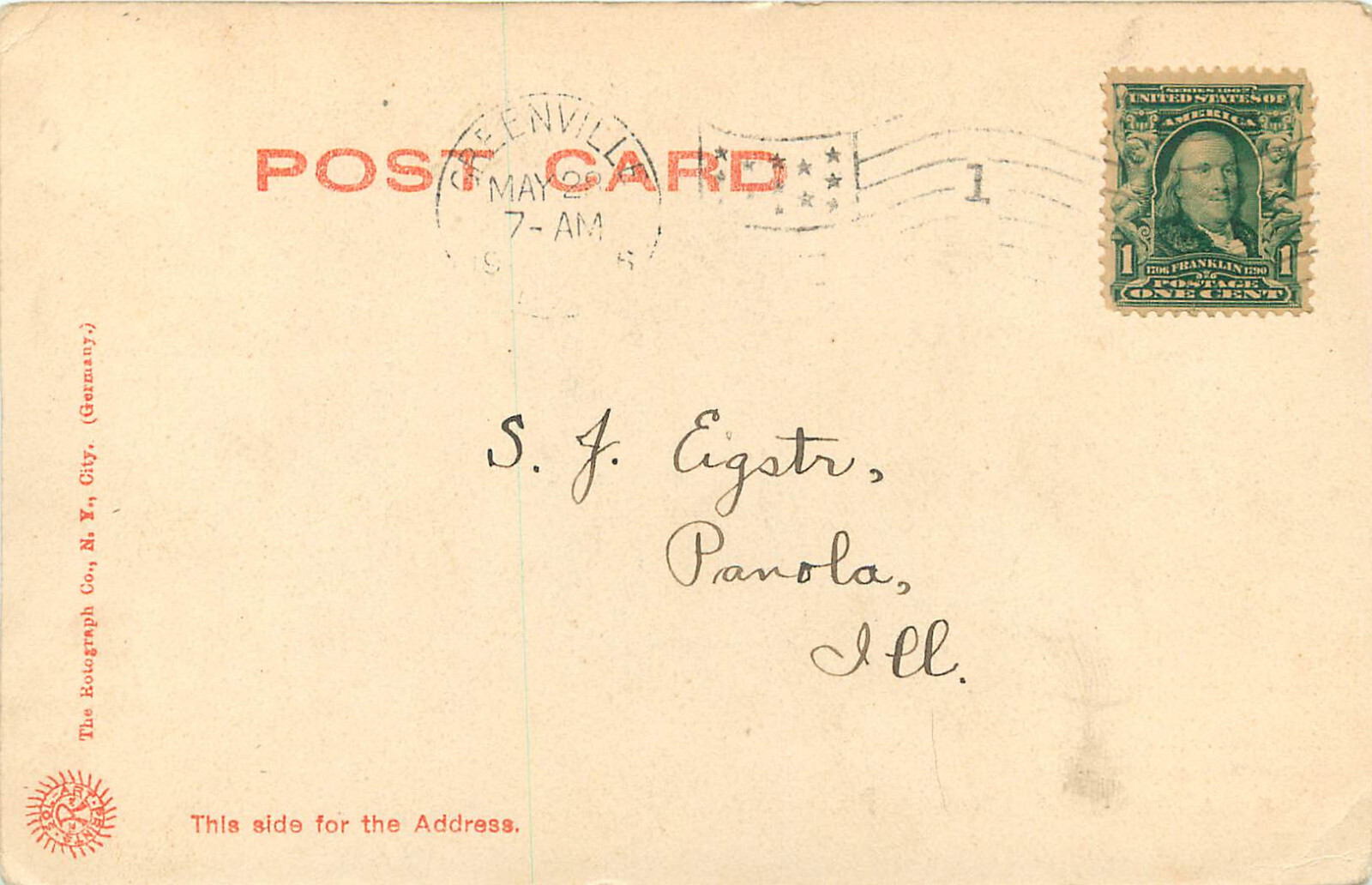 Rotograph Postcard A 5516 Main Street Greenville PA Street Scene | eBay