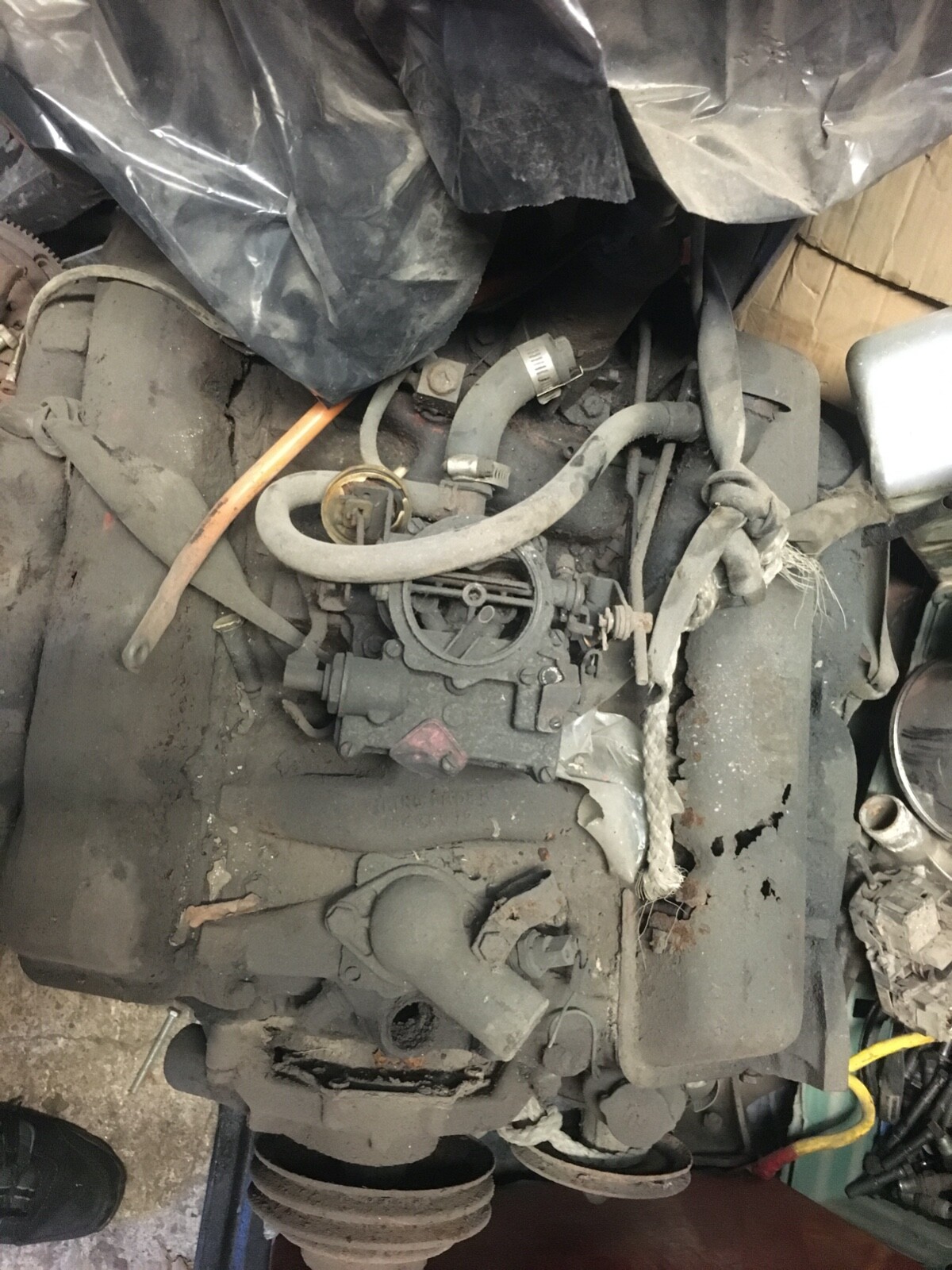 CHEVY SBC 283 V8 COMPLETE ENGINE 3849852 HOTROD SMALL BLOCK CHEVY ...