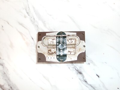 VINTAGE FUSE HOLDER 60 AMP MAIN | eBay