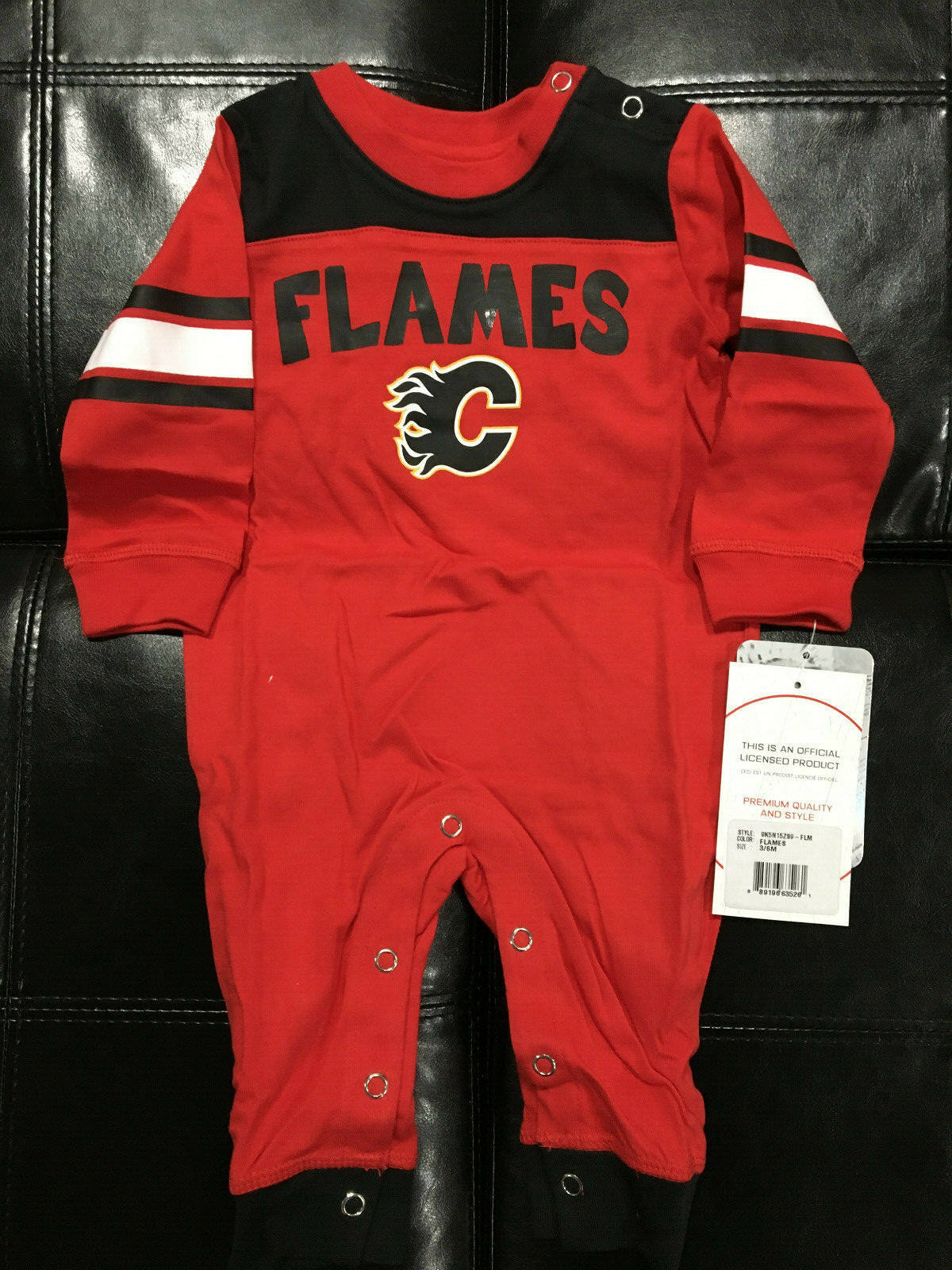 NHL Calgary Flames Children Kids Penalty Box Kid Long Sleeve Coverall ...