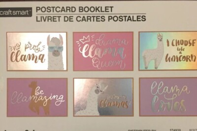 3 PACKS Llama Love Shiny Postcards Set Of 12 Glitter 4”x 6” Craftsmart ...