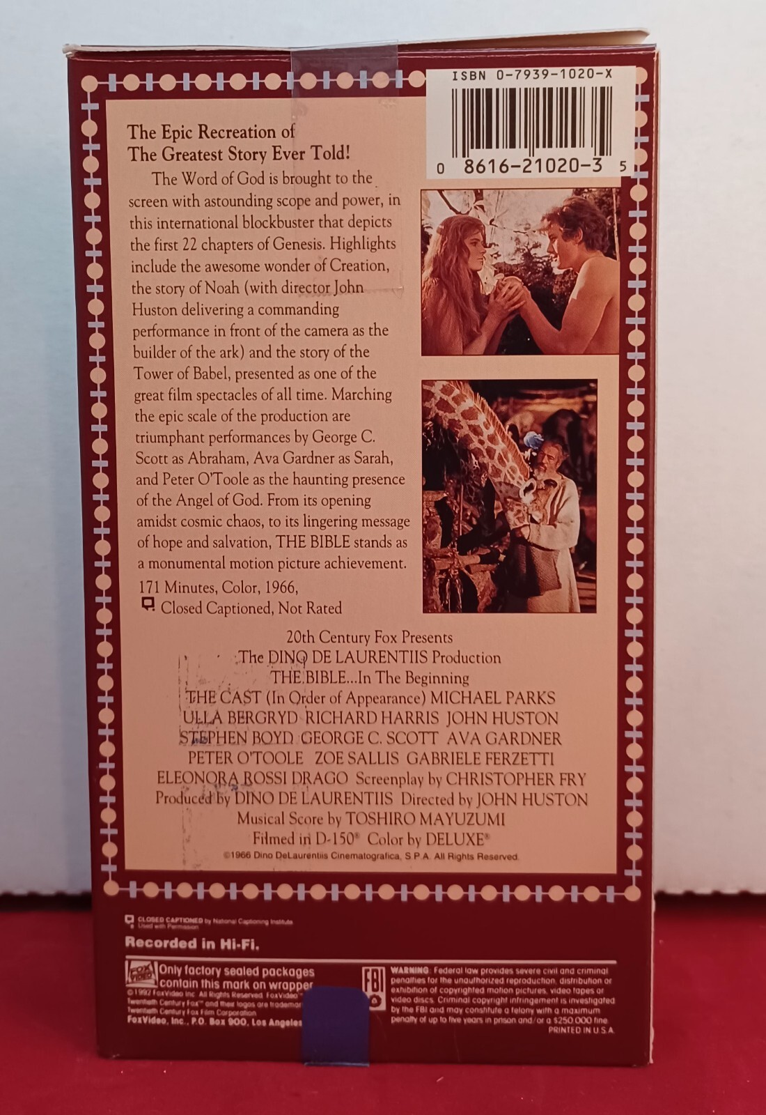 The Bible... In the Beginning VHS, 1997, 2-Tape Set -i 86162102035| eBay