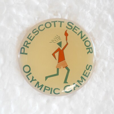 Rare Prescott Arizona Senior Olympic Games Pinback Lapel Hat Pin Runner ...