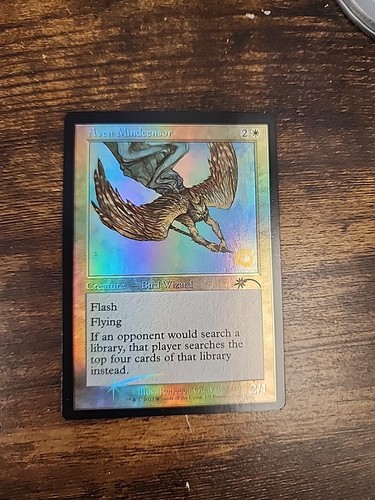 Magic the Gathering Retro Frame Aven Mindcensor Foil Promo FNM Friday ...