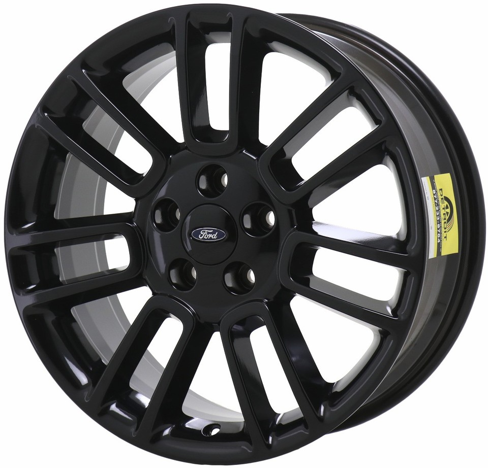 18" FORD FLEX GLOSS BLACK WHEELS RIMS FACTORY OEM 3932 2013-2019 SET | eBay