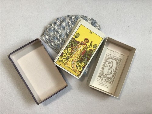 Vintage Rider Waite Smith Tarot Card Deck, Blue box, 1971 A. G. Muller ...