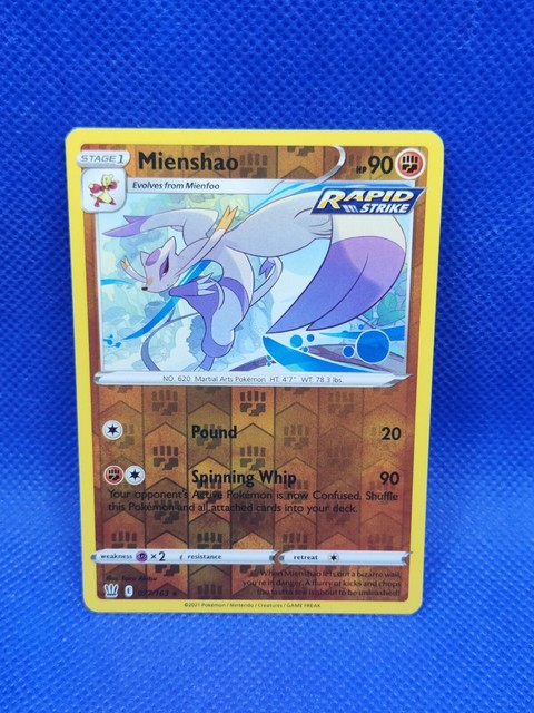 Pokémon TCG Mienshao Sword & Shield - Battle Styles 077/163 Reverse ...