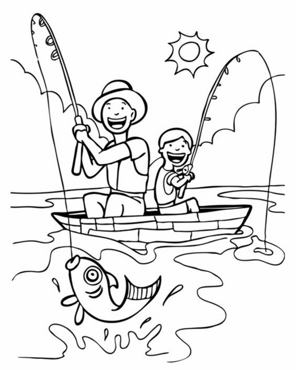 Fishing Lure Coloring Page