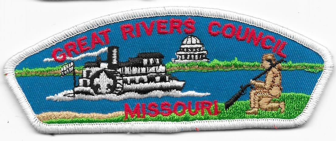 Great Rivers Council Strip CSP Vintage Boy Scouts of America BSA Left ...