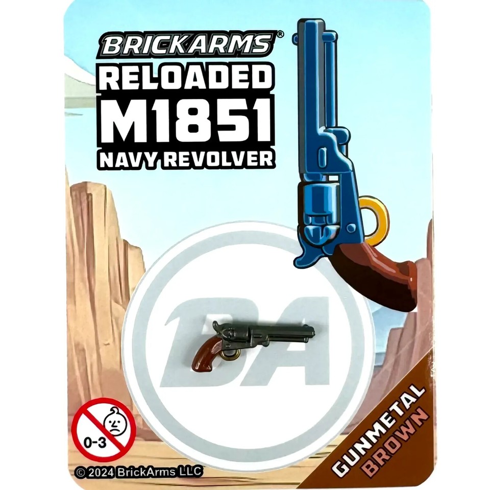 BrickArms M1851 Navy Revolver for Minifigures - Pick Color / Reloaded ...