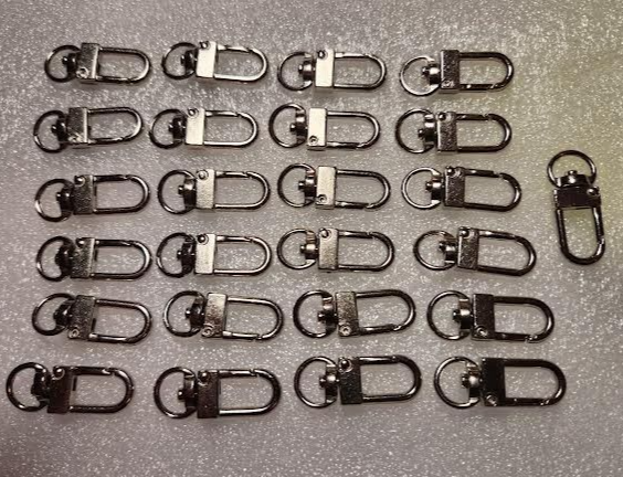 LOT OF 25 Swivel Eye Snap Spring Hooks for Keys, Lanyards, Crafts ...