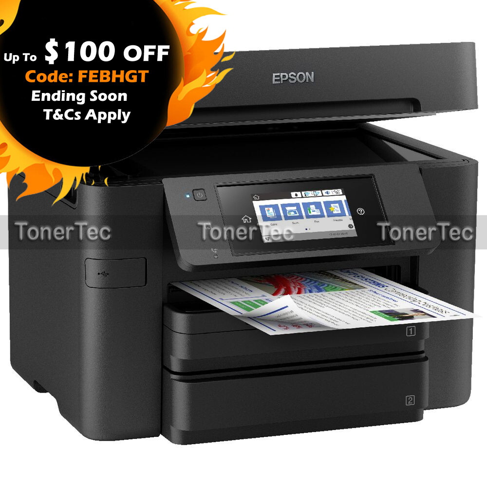 Epson WorkForce Pro WF-4835 4-in-1 Duplex Wi-Fi Printer+ADF+Dual Tray ...