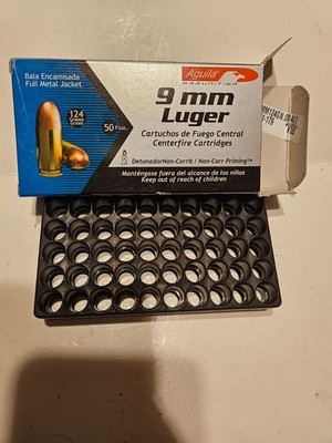 1 Empty 9MM Luger Ammo Box Used With Plastic Tray Great Condition B1 | eBay