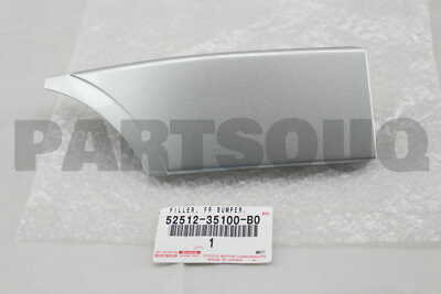 5251235100B0 Genuine Toyota FILLER, FRONT BUMPER, RH 52512-35100-B0 | eBay