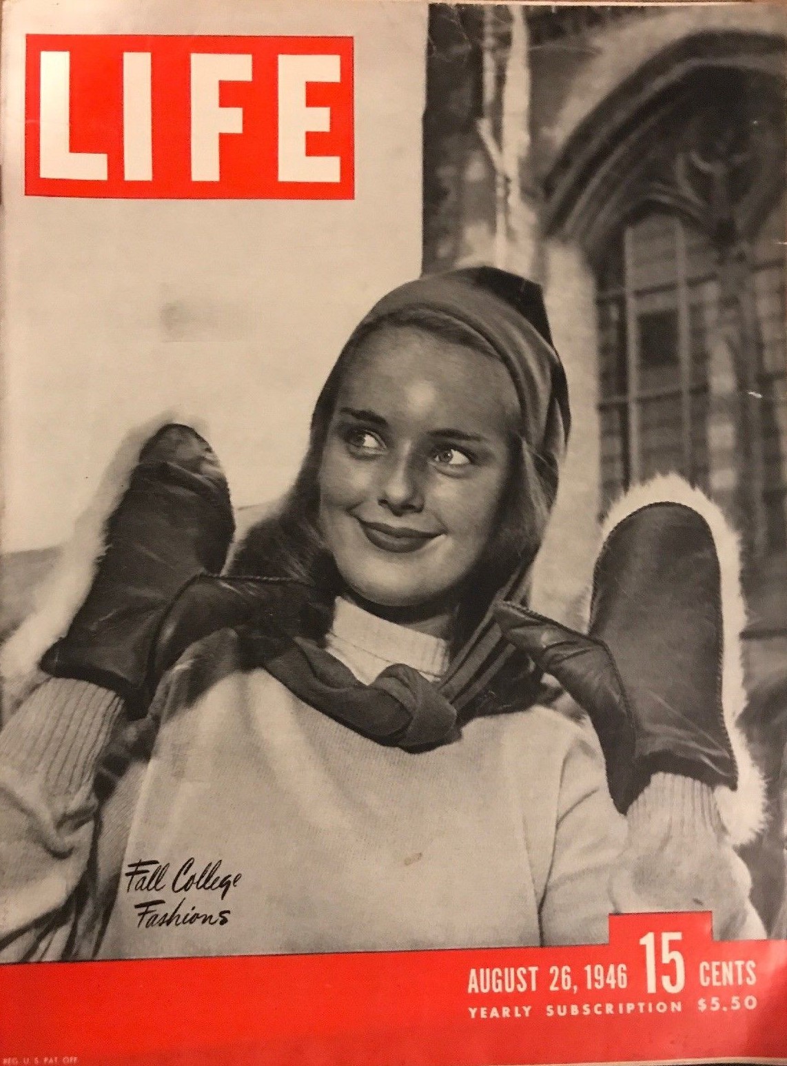AUGUST 26 1946 LIFE MAGAZINE VINTAGE FASHION FALL COLLEGE MARY ...