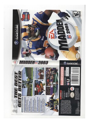 Madden NFL 2003 Nintendo Gamecube ARTWORK ONLY Authentic | eBay