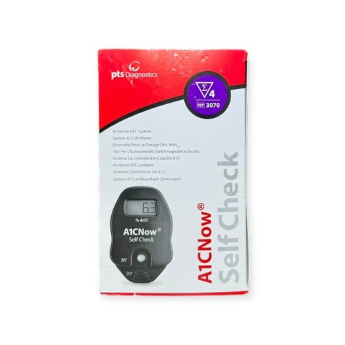 PTS Diagnostics PTS 3070 A1CNow Self Check Diabetes Test Kit HbA1c 4 ...