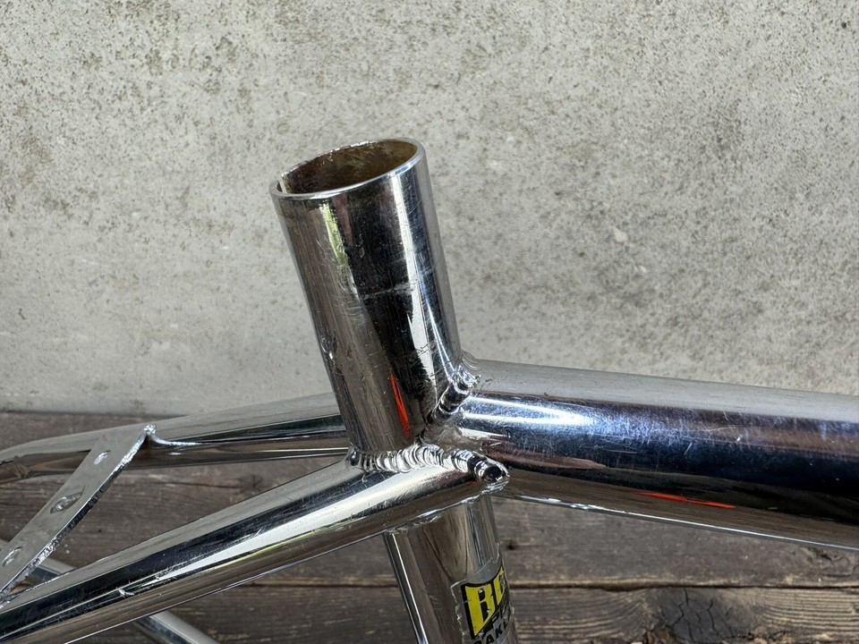 Boss 20” Bmx Frame Vintage Old Mid School USA 19.5” Top Tube | eBay