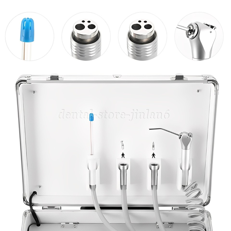Portable Dental Delivery Unit with Air Compressor Suction – 4 Holes | eBay