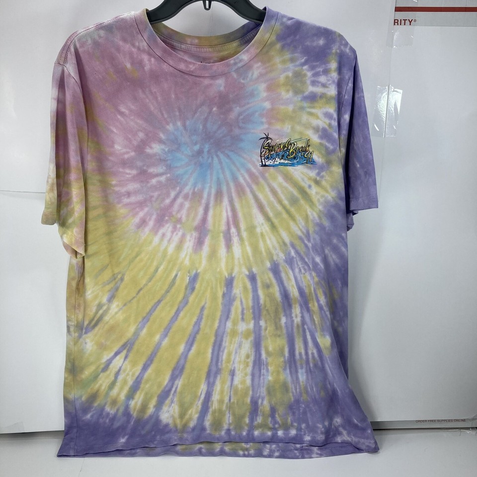 Tie Dye Tye Die Spring Break Beach Shirt L | eBay