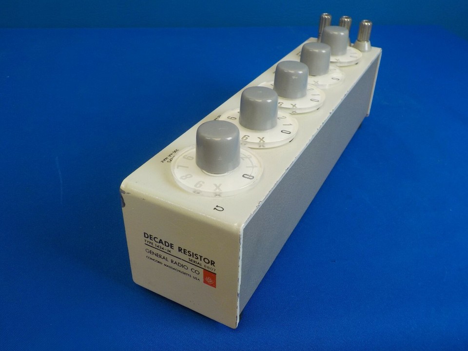 GenRad / General Radio / GR / IET 1434-M Decade Resistor (1434M)Tested ...