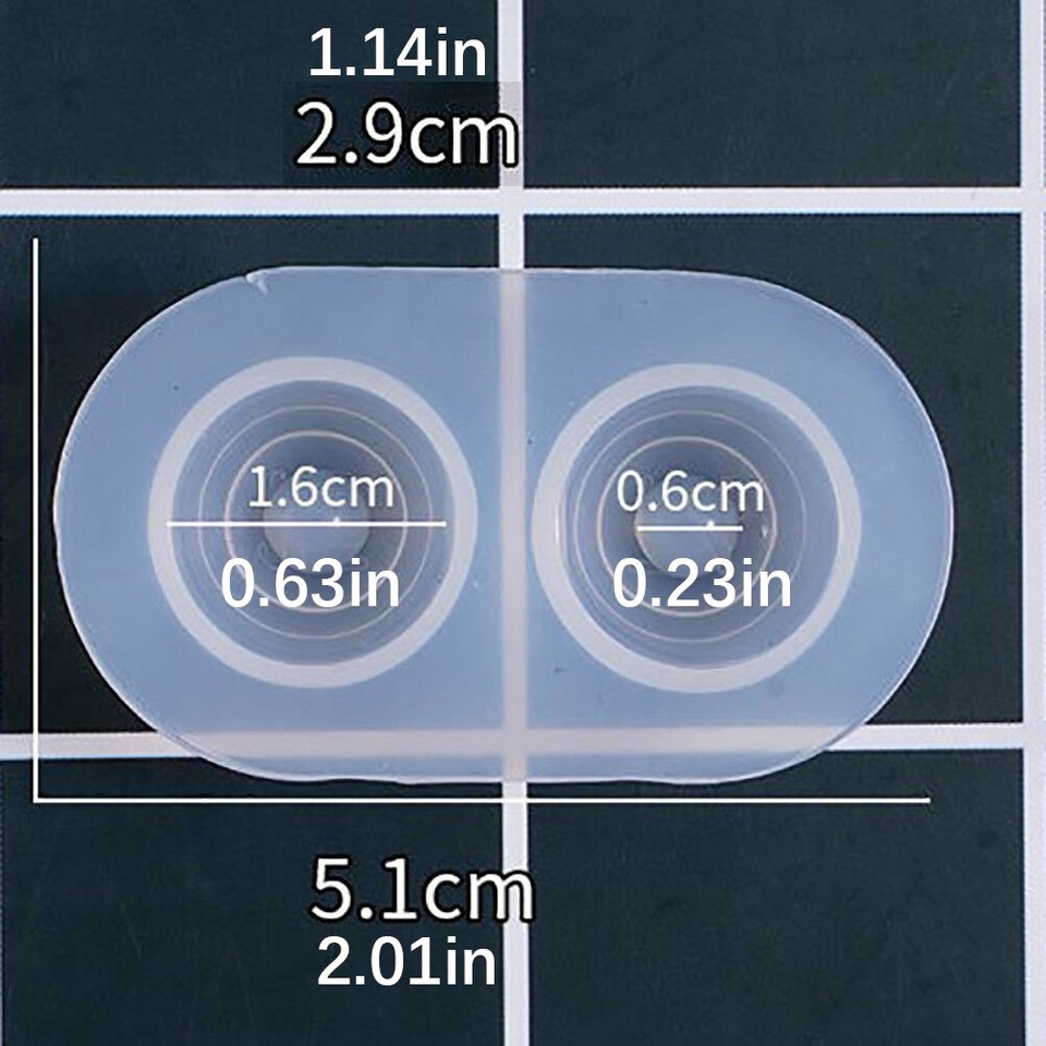 6 Sets Multifunctional Clear Silicone Molds Doll Eye Molds Resin DIY ...