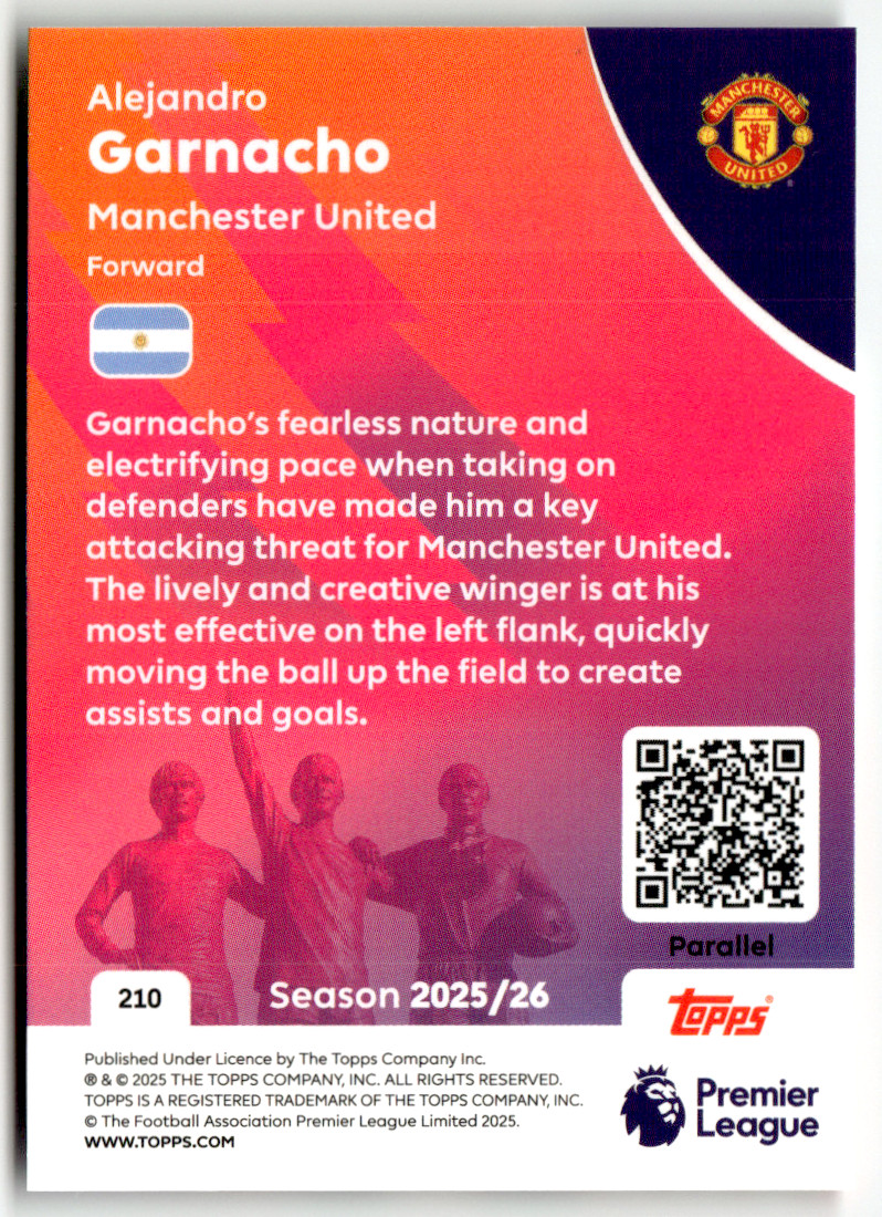 Topps Premier League 2025-26 Soccer No. 210 Alejandro