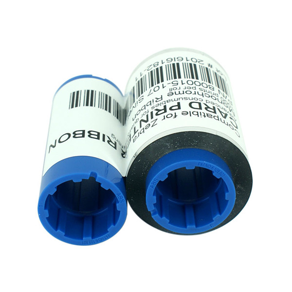 800015-107 Silver Monochrome Ribbon For Zebra iSeries ID Card Printer ...