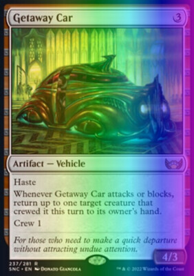 MTG Magic the Gathering Getaway Car (237/547) Streets of New Capenna LP ...