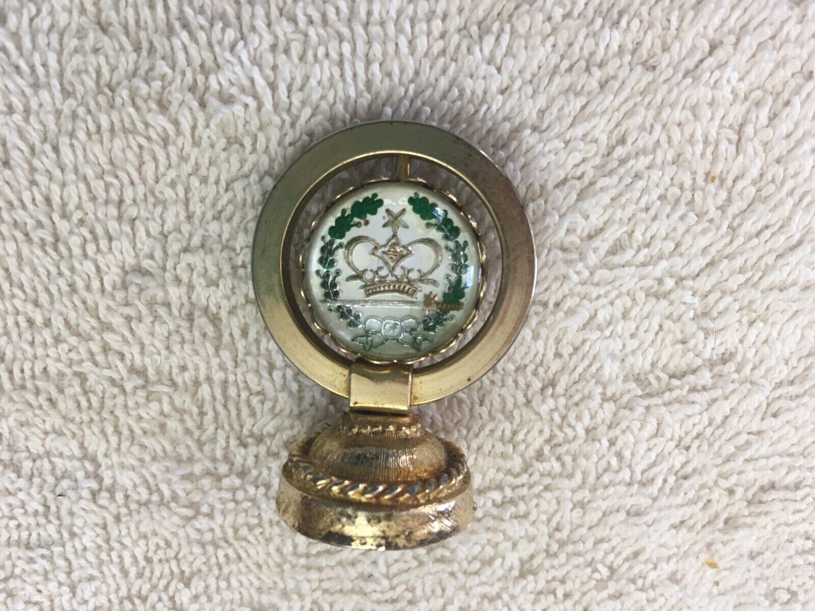 Vintage Religious Dashboard Magnet Rotating Spinner - Christ Jesus ...