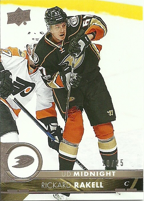 2017-18 UPPER DECK UD MIDNIGHT #5 RICHARD RAKELL 10/25 DUCKS FREE ...