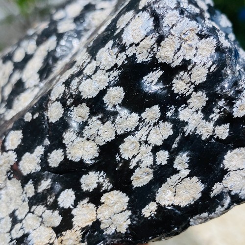 1.9lb Natural Snowflake Obsidian Quartz Crystal Volcanic Rock Rough ...