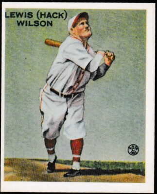 1933 Goudey Reprint Lewis Hack Wilson Card #211 Brooklyn Dodgers HOF | eBay
