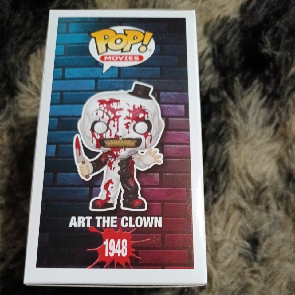 Funko Pop Terrifier 3 Art The Clown (with Knife) 1948 Bloody Exclusive ...