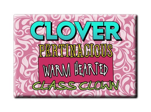 Clover Fridge Magnet Name with Adjectives I Love Gift Idea | eBay