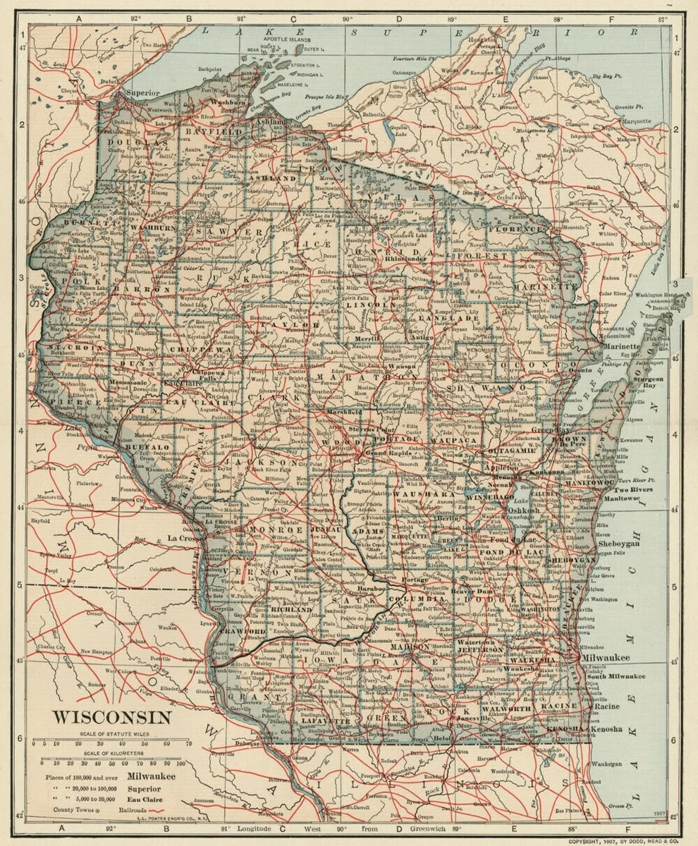 Map Of Southern Wisconsin