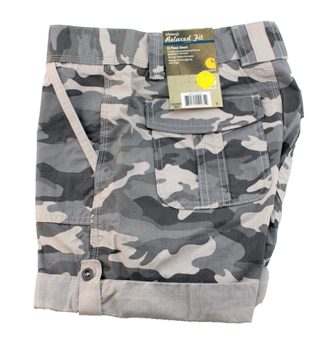 New CARHARTT El Paso Size 14 Grey Camo Relaxed Original Fit Women ...