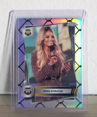 TRISH STRATUS 2025 Topps Chrome WWE #190 Steel Cage Refractor SSP /37 ...