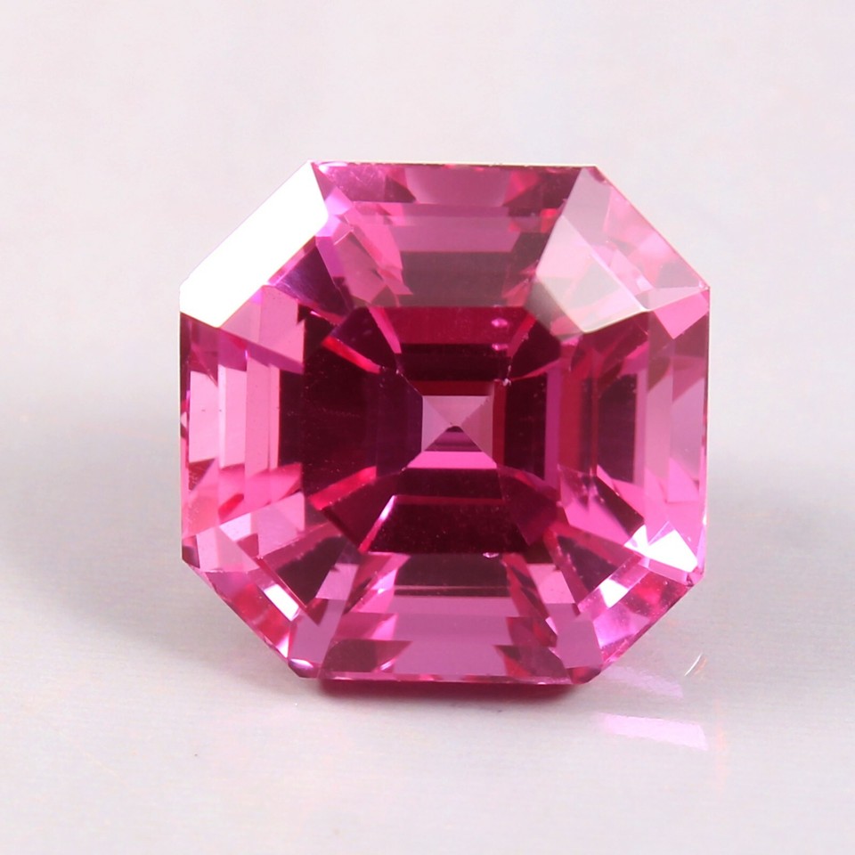 AAA 10x10 MM Natural Flawless Ceylon Pink Sapphire Asscher Cut Loose ...