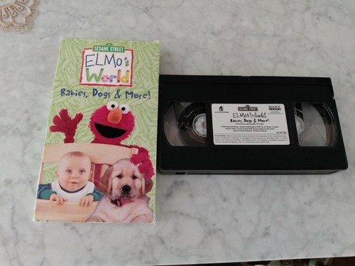 Elmo's World Sesame Street Babies Dogs & More VHS TAPE Vintage OOP SONY ...