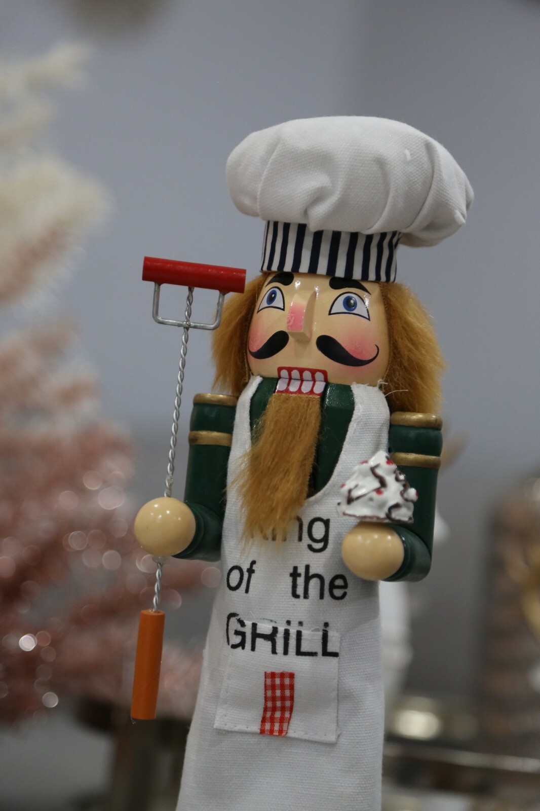 Nutcracker Christmas Decorations Chef Cook Handmade Wooden 14 Inches | eBay