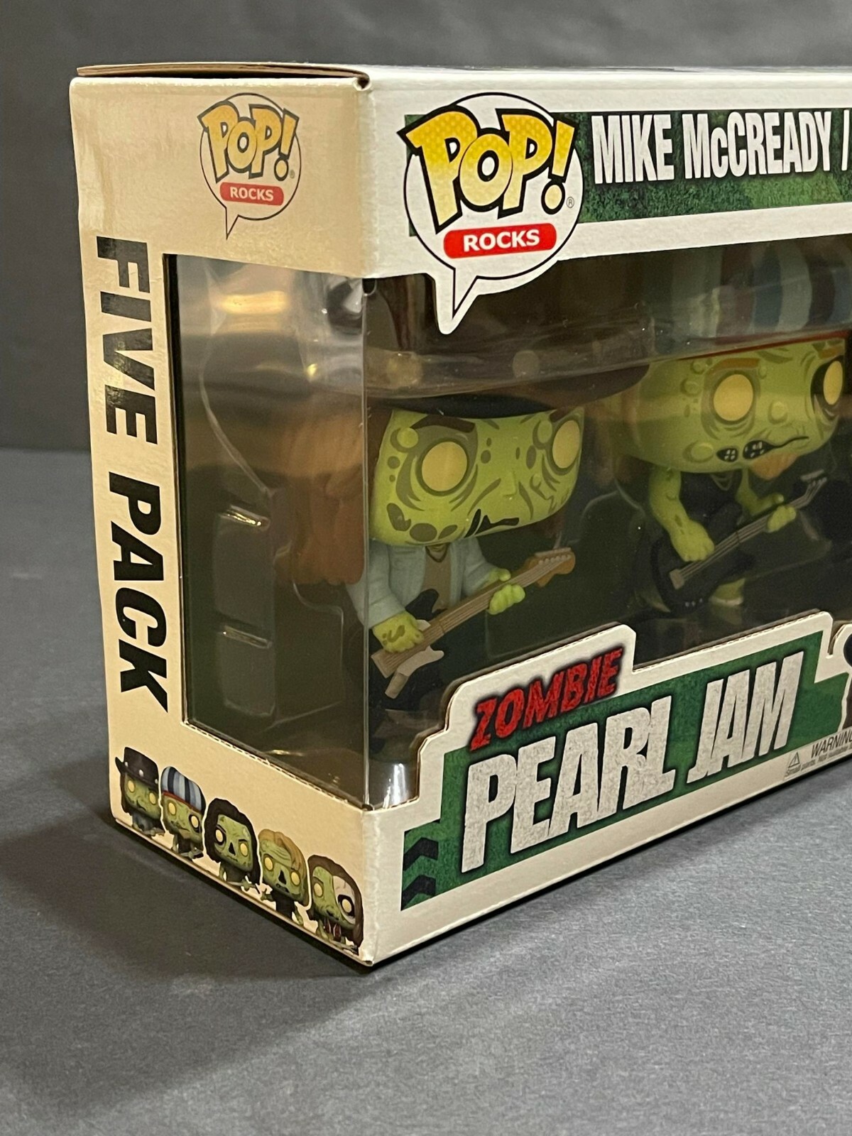 FUNKO POP! Rocks Zombie Pearl Jam GITD 5-Pack Exclusive Ten Club L.E ...