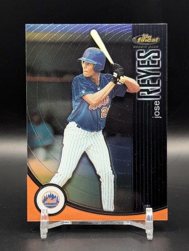 Jose Reyes RC /999 2001 Topps Finest #134 New York Mets Numbered Rookie ...