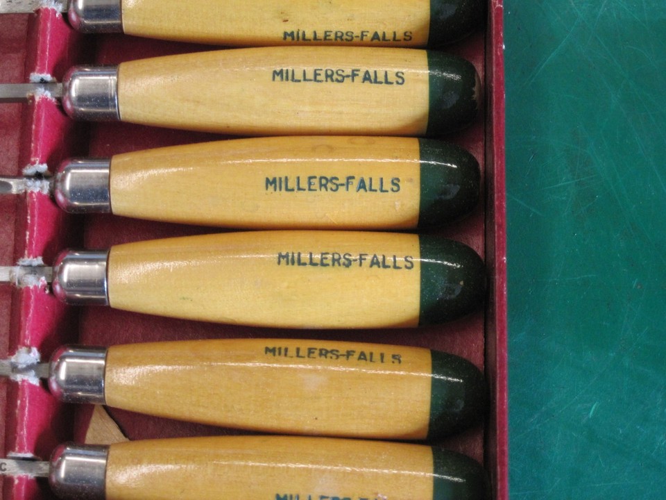 MILLERS FALLS CARVING TOOL SET NO. 106 (1949) | eBay